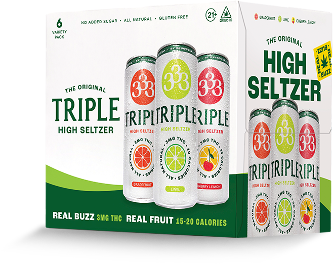 Cherry Lemon THC Seltzer | Drink Triple